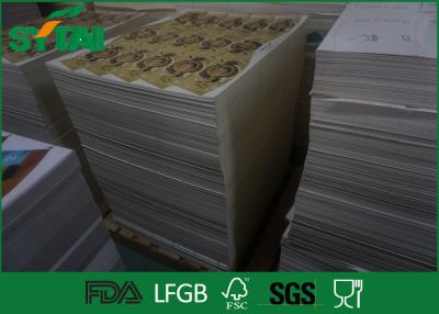 China Fan reciclada de la taza de papel de Brown con Greay/la cartulina del papel de Kraft, impresión de Flexo en venta