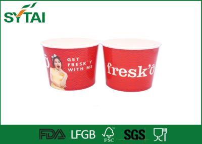 Cina Il bello gelato eliminabile rosso foggia a coppa il logo amichevole di Eco su misura in vendita