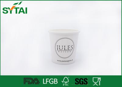 Cina massa a parete semplice delle tazze di carta 4Oz per le bevande calde, tazze di caffè riciclabili in vendita