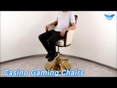 Adjustable Casino Gaming Chairs Comfortable Waterproof With Stainless Base
