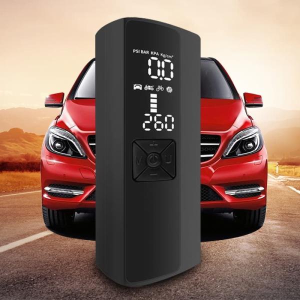 Quality Rechargeable Digital Tire Inflator With LED Screen Compact Car Air Pump for sale