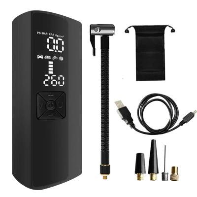 China Multifunctional Car Tire Air Compressor Rechargeable 4000mAh Portable Tire Pump for sale