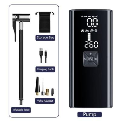 China Handheld Portable Air Compressor 6000mAh Rechargeable Tire Pump With Digital Display for sale
