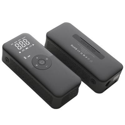 China Powerful Portable Tire Inflator Fast car inflator pump with LED Light and Dual Power for sale