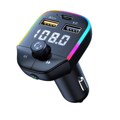 China RGB Car MP3 Player Bluetooth 5.0 FM Transmitter 20Hz - 15Khz Frequency Response for sale