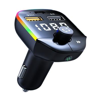 China Smart Bluetooth Car FM Transmitter 12W With Dual USB PD Fast Charging for sale