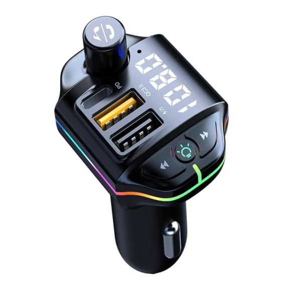 Quality Smart Car Bluetooth 5.0 MP3 Player FM Transmitter With Hands Free Calling for sale