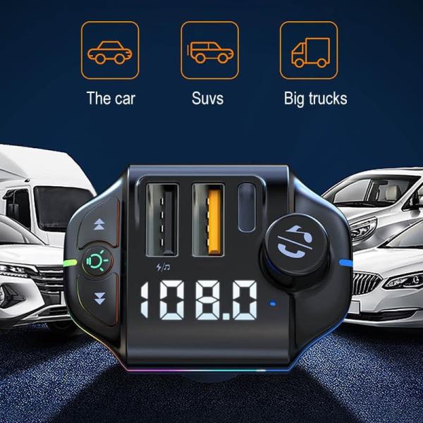 Quality Smart Car Bluetooth 5.0 MP3 Player FM Transmitter With Hands Free Calling for sale