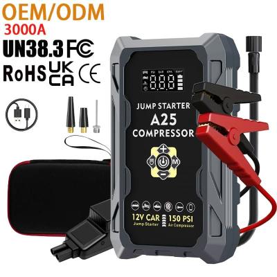 China Smart Portable Jump Starter 3000A Car Battery Charger Booster for sale