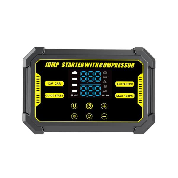 Quality Car Emergency Tool 3000A Jump Starter 150 PSI Air Compressor Power Bank for sale