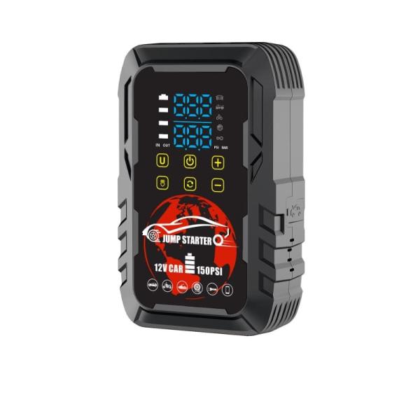 Quality Car Portable Jump Starter With Air Compressor 12V Emergency Start Power Supply for sale