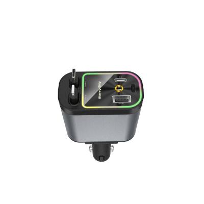 China Fast Charging 4 Port Retractable Car Charger 66W With Star Galaxy Light for sale