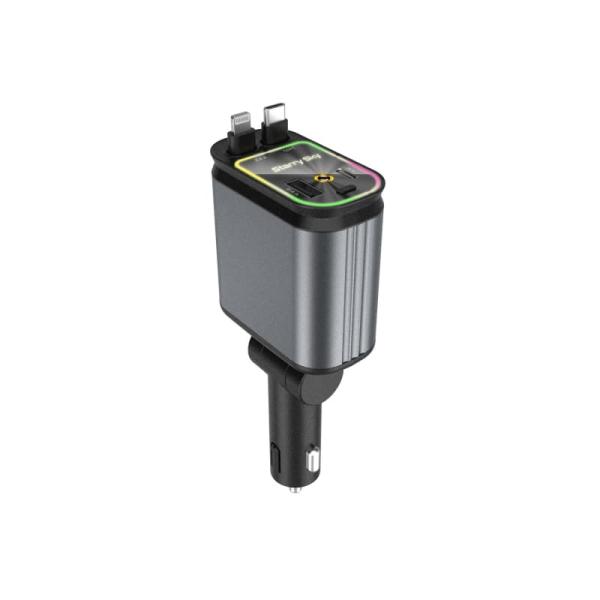 Quality Smart Retractable Cable Car Charger 66W With Starry Sky Projection for sale