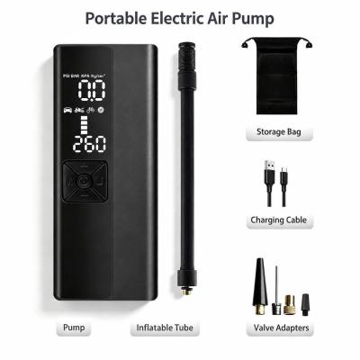 China 150PSI Digital Car Tire Inflator with 4000mAh Rechargeable Battery and LED Emergency Lighting for sale