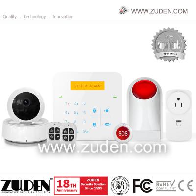 China WiFi & GSM Alarm System with  iOS & Android APP Control /large LCD for home security for sale