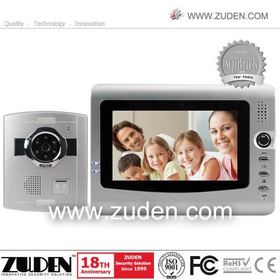 China 7 Inch Wired Video Door Phone for Single Villa Intercom& home security for sale