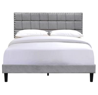 Cina Struttura del letto di re Size Upholstered Platform con altezza regolabile della testata in vendita