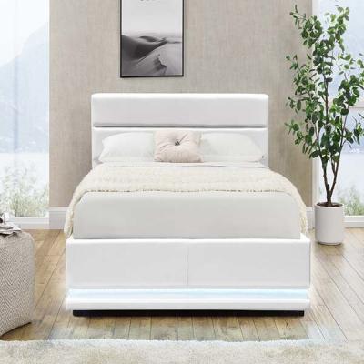 Китай Кровать СИД дизайна мебели с СМ 150x200 ящика для хранения белым продается