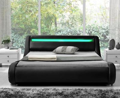 Cina NUOVO re DI LUSSO Size Curved Chesterfield PROGETTA la struttura ricoperta del letto in vendita