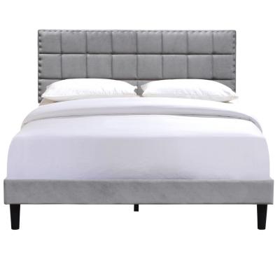 China Os botões os mais atrasados da tela de DesignTufted do preço barato estofaram o quadro da cama gêmea à venda