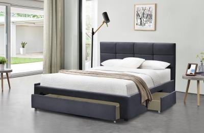 Cina La struttura Grey Dark Blue Black Linen di re Size Upholstered Bed con disegna in vendita