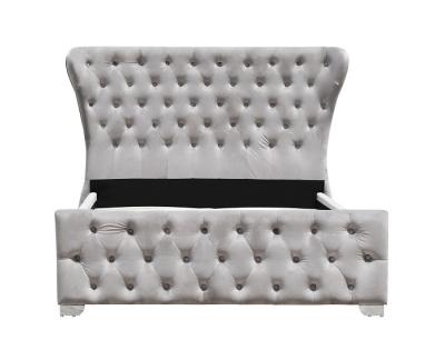 Cina Struttura schiacciata personalizzabile di re Home Furniture Bed del velluto con i bottoni in vendita