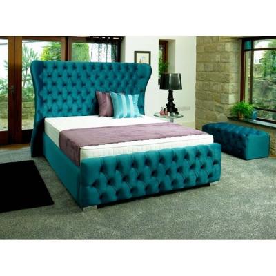 Cina Struttura schiacciata personalizzabile di re Home Furniture Bed del velluto con i bottoni in vendita