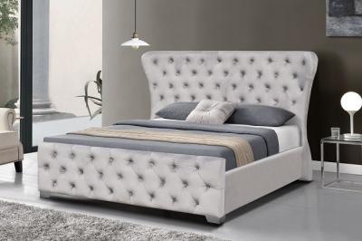 Cina Struttura schiacciata personalizzabile di re Home Furniture Bed del velluto con i bottoni in vendita