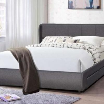 China Cama confortável da cabeceira da cama moderna do rei Size Upholstered Platform à venda