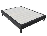 China Simple Design Upholstered Platform Bed Frame Strong Structure 203x152cm for sale