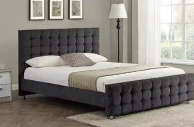 Cina Bed Frame with Headboard, Sturdy Platform Bed with Wooden Slats Support in vendita