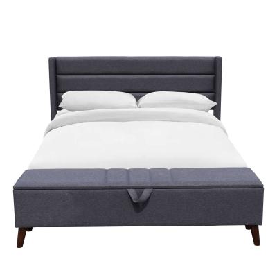 China The Upholstered Bed Frame has special thing about it is that you can store things at footboard. à venda