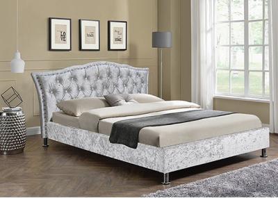 Cina Customizable Size for You and Color and Material Options for This Upholstered Bed Frame. in vendita
