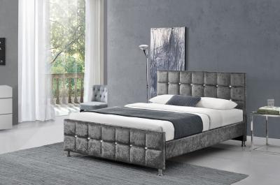 Cina Lo stile europeo del letto dell'ottomano del velluto schiacciato doppia dimensione della piattaforma ha personalizzato in vendita