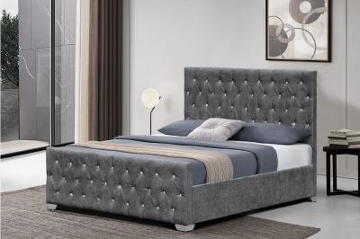 Cina BSCI ha ricoperto la struttura del letto con Diamond Headboard European Style Customized in vendita