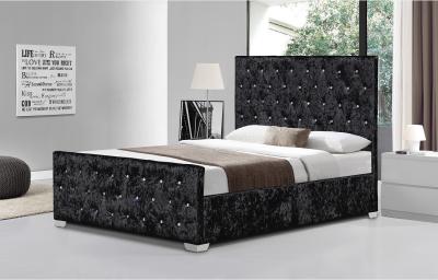 Cina BSCI ha ricoperto la struttura del letto con Diamond Headboard European Style Customized in vendita