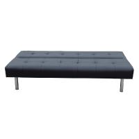 China Leather Three Seater Sofa Bed for sale