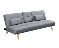 China Multifunction Yellow Velvet Sofabed for sale