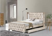 China Double Size Upholstered Platform Bed Frame for sale