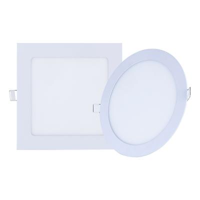 China 7-18 Watt LED Panel Downlight , Round Square Flat Panel LED Lights With Driver for sale