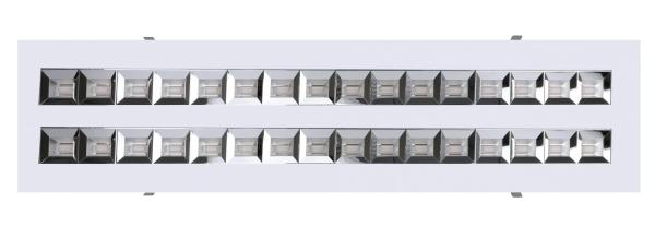 Quality 140LM/W LED Grille Panel Light 1600*400mm Dali Dimmable Recessed Installation for sale