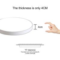 China 600mm 500mm 400mm Surface Mount LED Flat Panel Lights with CCT Changeable and 0-10V Dimmable for sale