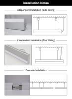 Quality IP20 LED Linear Light Fixture AC100V-240V Installations Aluminum Material for sale