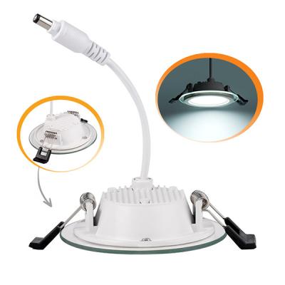Cina Dia 95mm 6W Downlight LED con vetro di alluminio + PS per illuminazione bianca calda e luminosa in vendita