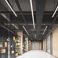 China Seamless Linking LED Linear Light 4ft 5ft UGR<19 12W 20W 24W Aluminum Office Commercial for sale