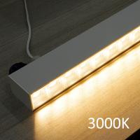 China Seamless Linking LED Linear Light 4ft 5ft UGR<19 12W 20W 24W Aluminum Office Commercial for sale