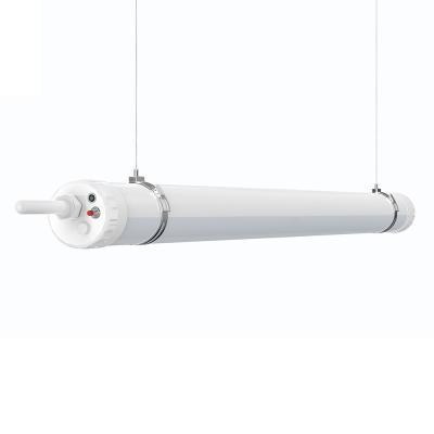 China Industrial IP65 Waterproof LED Triproof Light with 50,000H Lifespan and Emergency Battery for sale