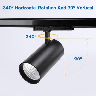 China CE Smart LED COB Track Light 30W 20W 15W with DIP CCT Switch 220V Indoor Shop Lighting for sale