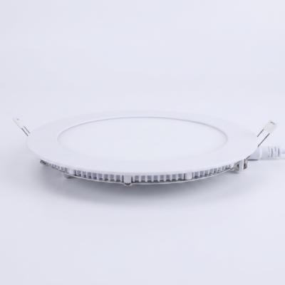 China 12W Custom Aluminum Plate Recessed Spot SMD2835 Supermarket Modern Round Panel Light Easy Installation AC220-240 170mm Cut 150mm for sale