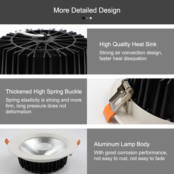 Quality Aluminum LED Integrated Downlight with Customizable Light Color and Long for sale